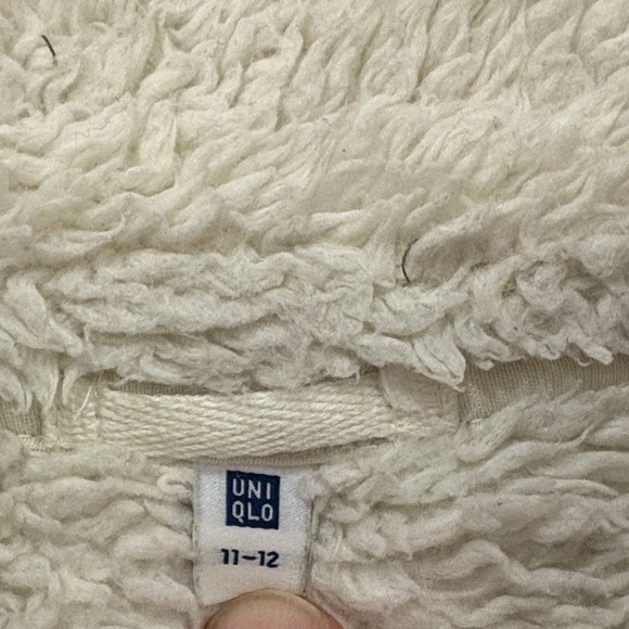 Uniqlo | Jackets & Coats | Uniqlo Kids Off White Fleece Jacket | Poshmark